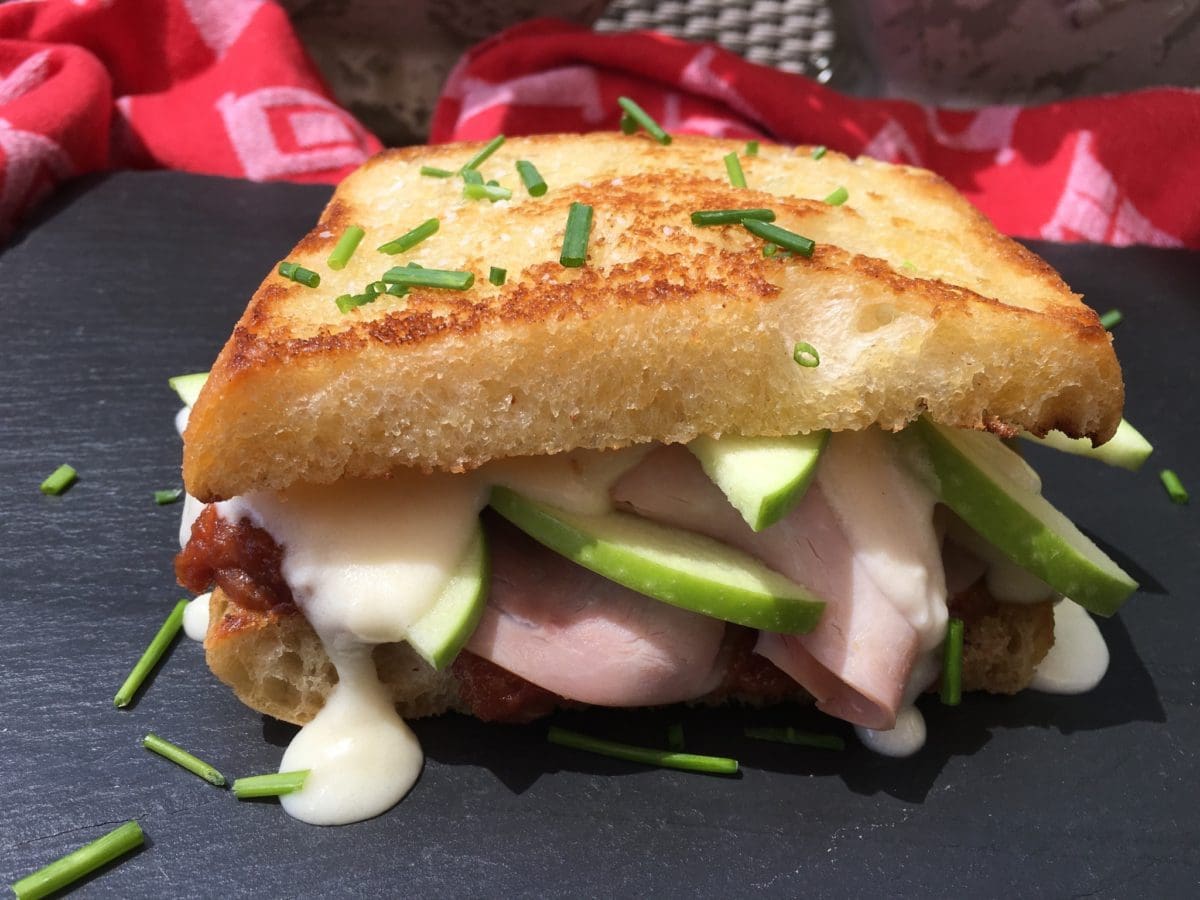 The Mon Cheri grilled ham and cheese - Hail Mary Food of Grace